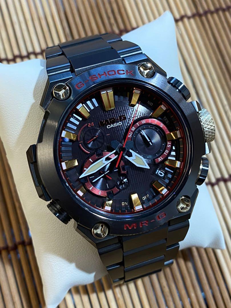 MRG-B2000B-1A4 G-Shock 中古 二手 G-SHOCK MR-G 赤備 Akazonae mrg-b2000b-1a4 MRGB2000B Titanium GPS ...