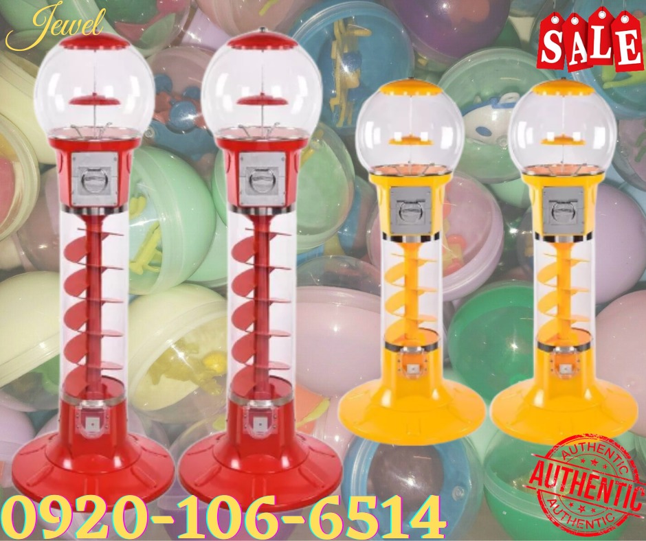 N111 SPIRAL Toy vending machine for toy capsules candy bouncing ball ...