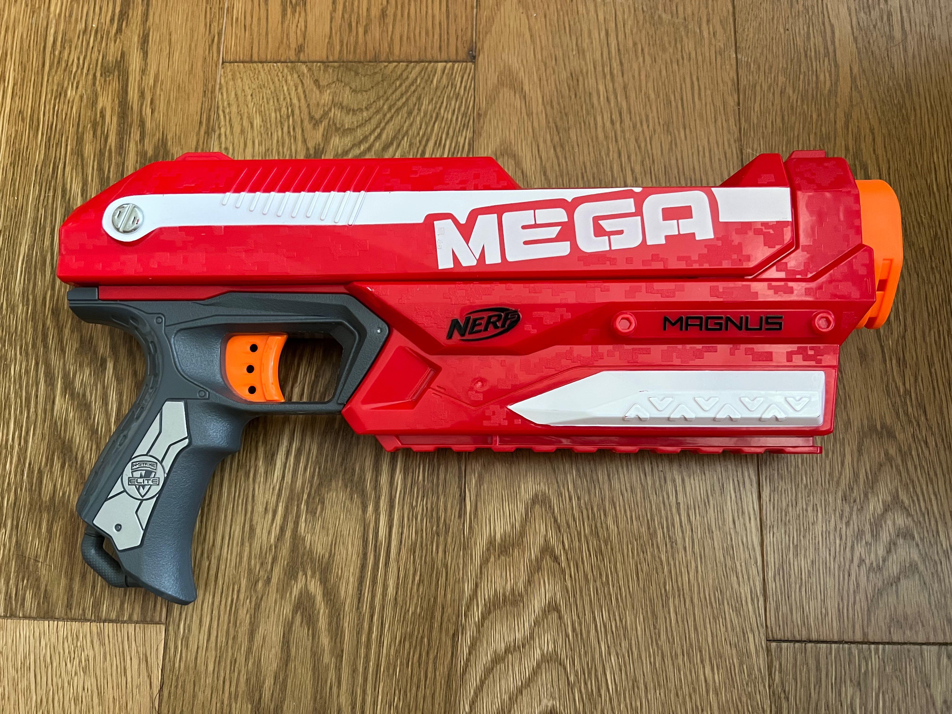 Nerf N-Strike Elite Mega Magnus Blaster 軟彈玩具槍, 興趣及遊戲, 玩具 & 遊戲類 - Carousell