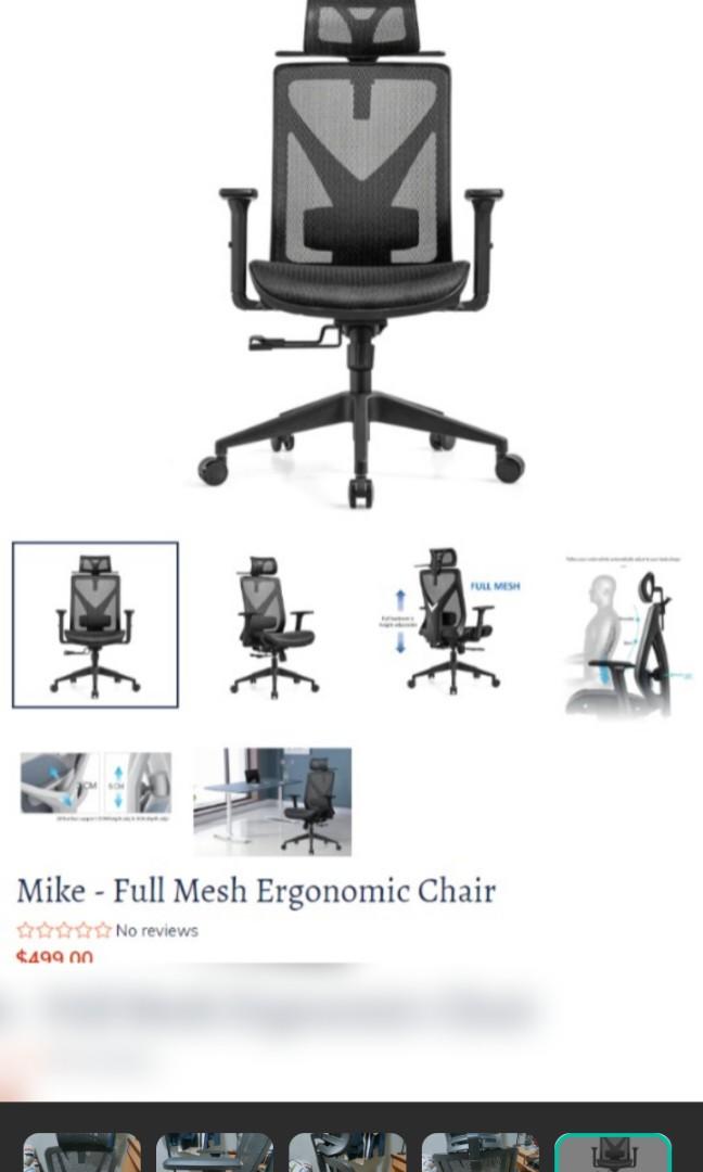 Office full mesh Ergonomics Chair / Gaming Chair, Furniture & Home ...