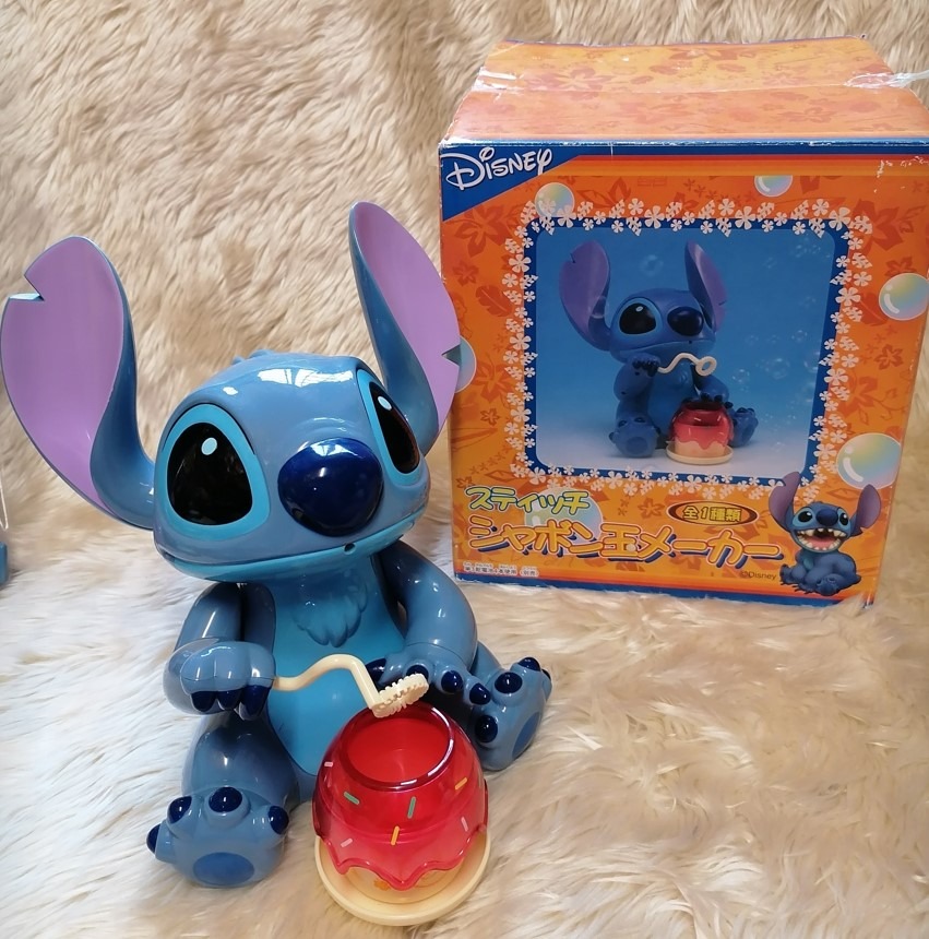 Original Japan Disney 史迪奇 Stitch Blow Bubble Machine Hard Toys！ Limited ...