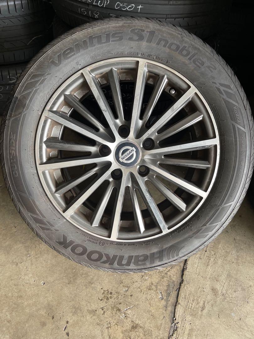 Original Nissan 16 Inch Rim and Hankook Tyre, Car Accessories, Tyres ...