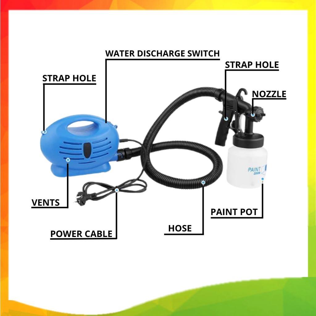 Paint Zoom Spray Gun Ultimate Portable Painting Machine | Paint Spray Handheld Machine Kit ...