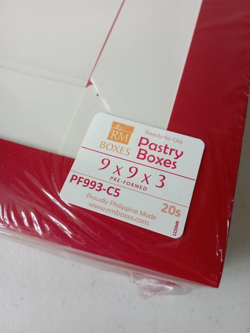 Pastry/Cake Box 9x9x3, Furniture & Home Living, Kitchenware & Tableware ...