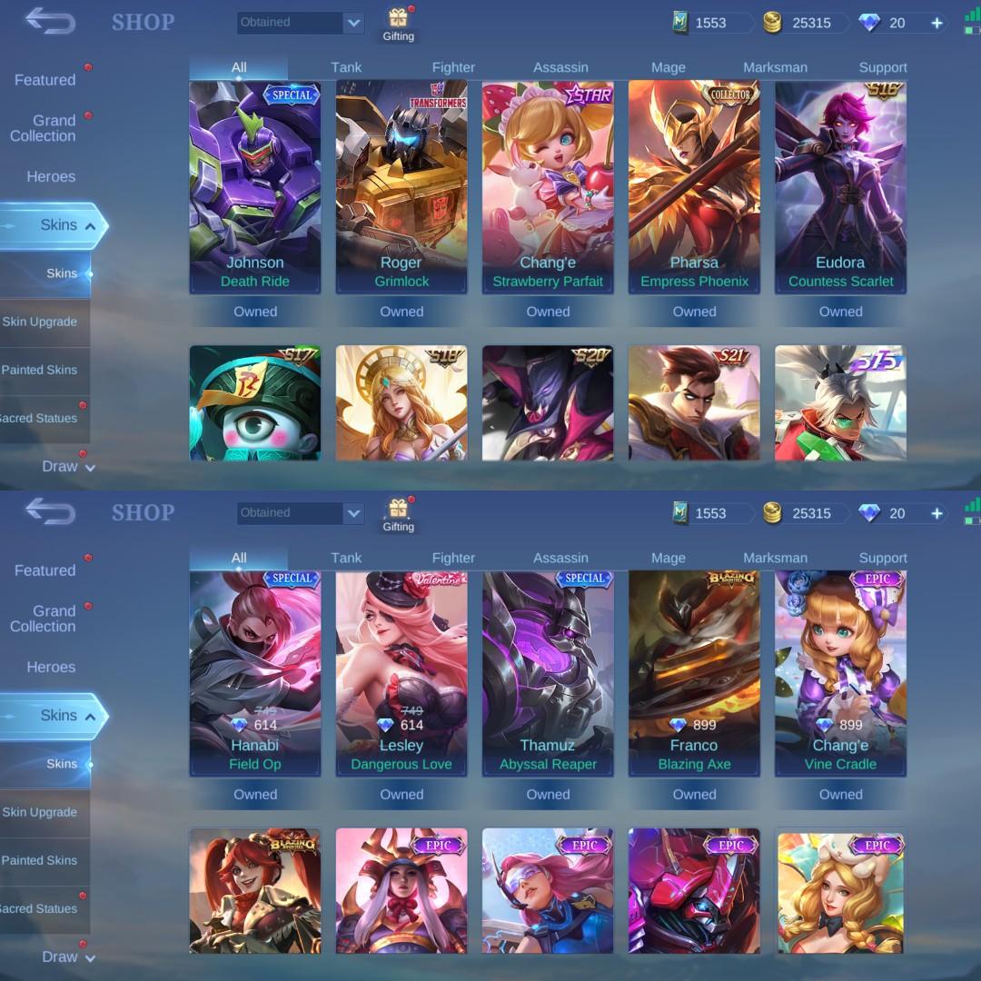 Pharsa Collector x Roger Transformer x Karina KOF Mobile Legends ...