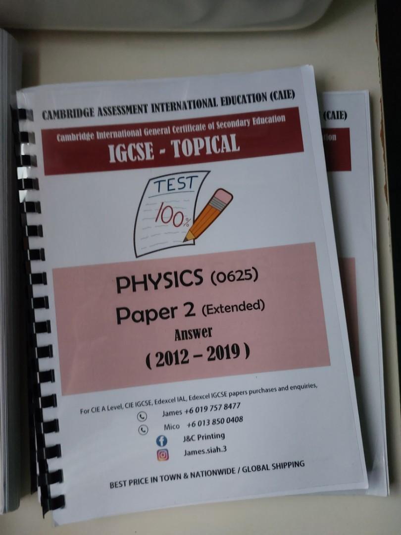 Physics IGCSE Topical Questions and answer, Hobbies & Toys, Books & Magazines, Assessment Books ...