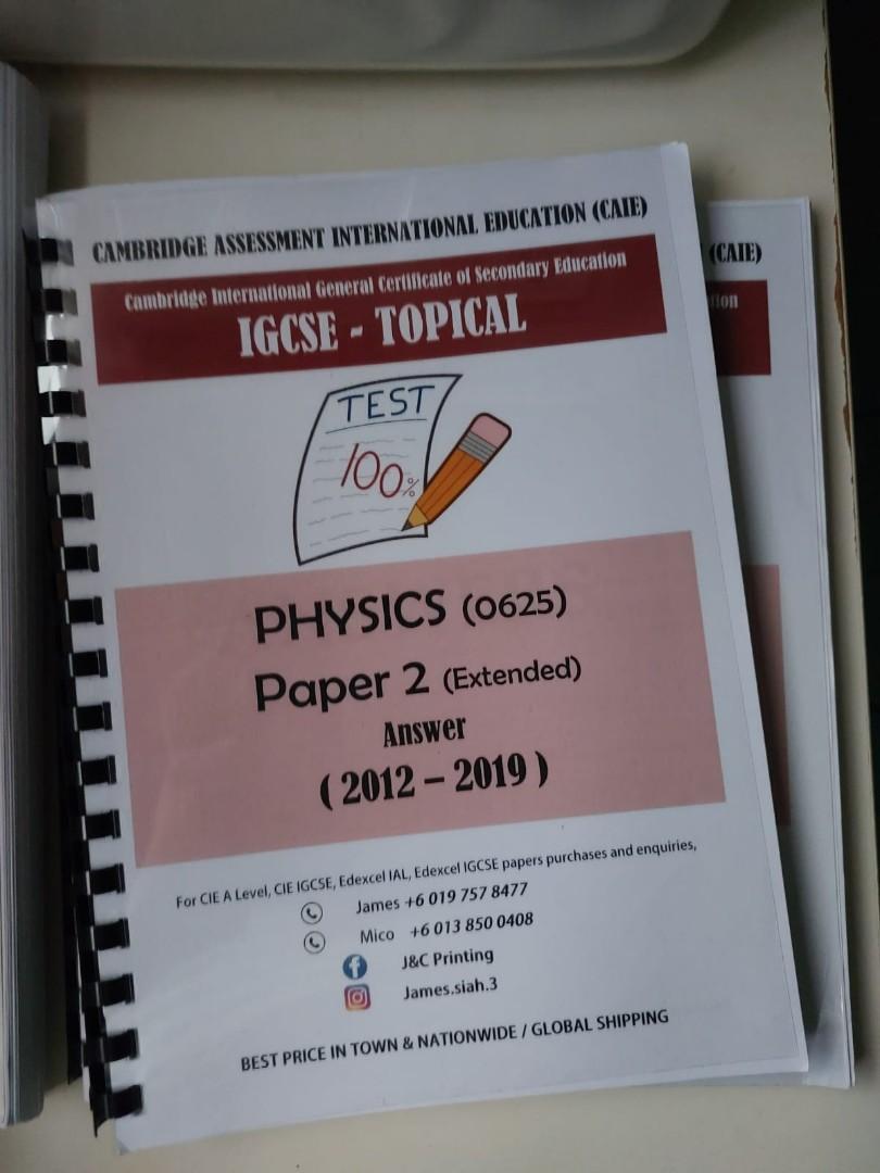 Physics Igcse Topical Questions And Answer Hobbies And Toys Books