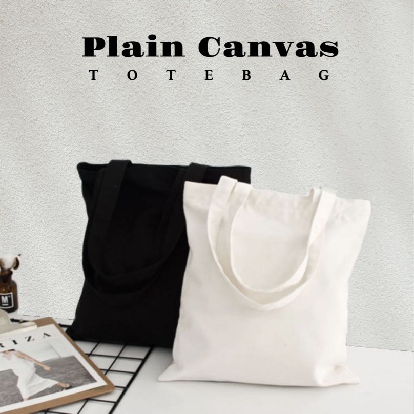 Plain Canvas Katsa Totebag / Shoulder bag, Women's Fashion, Bags ...