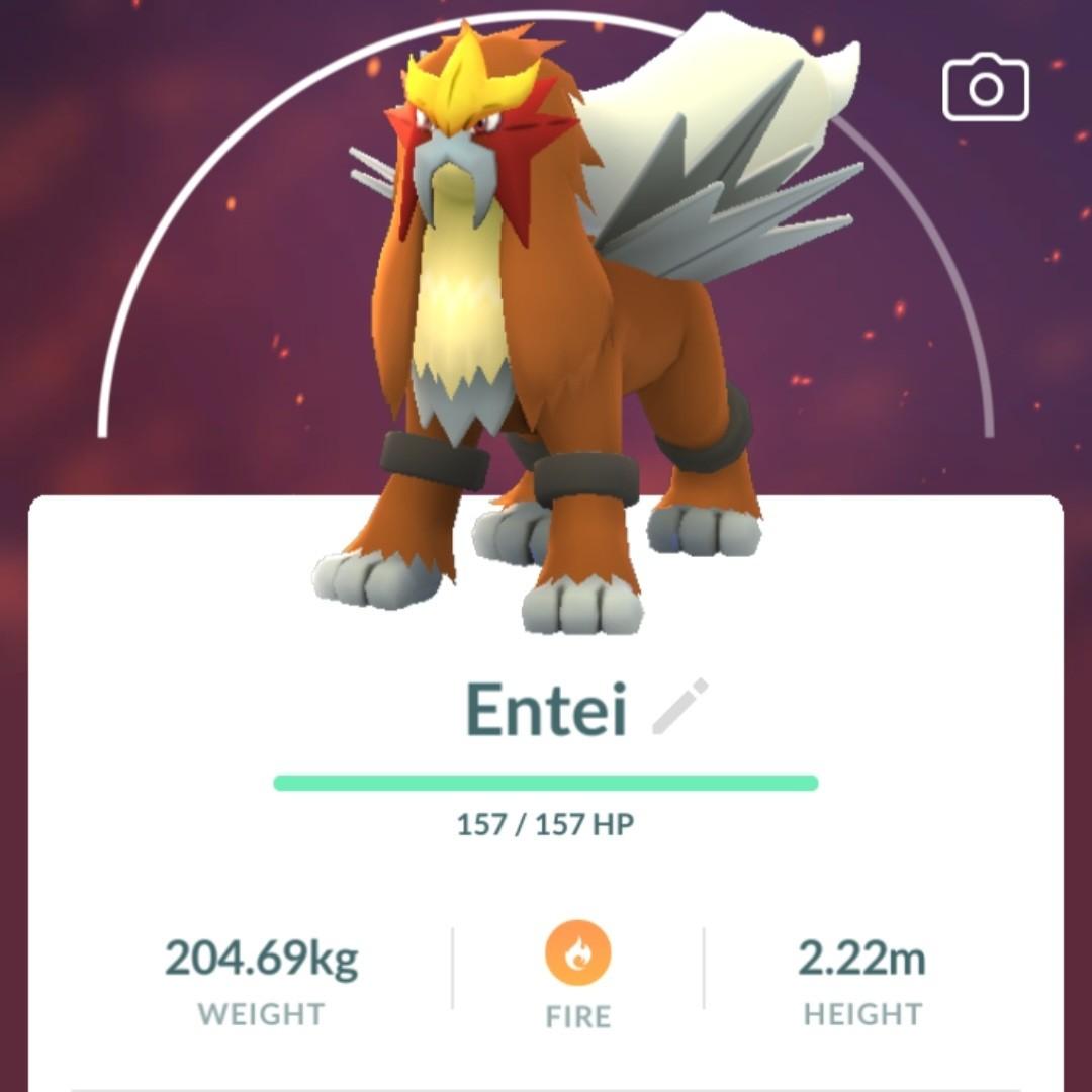 (free chansey) Pokemon Go Legendary Entei pokemon trade service, Video ...