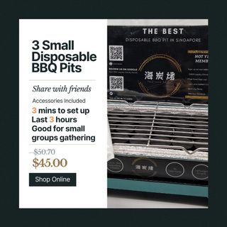 [INSTOCKS] BIG OR SMALL PREMIUM DISPOSABLE BBQ PITS, TV & Home ...