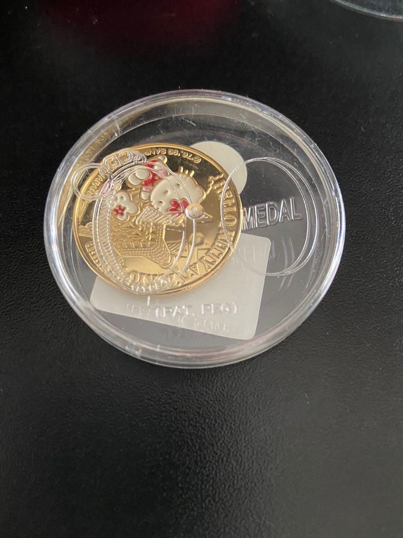 Rare 1999 Sanrio Hello Kitty Gold Collector Coin, Hobbies & Toys ...