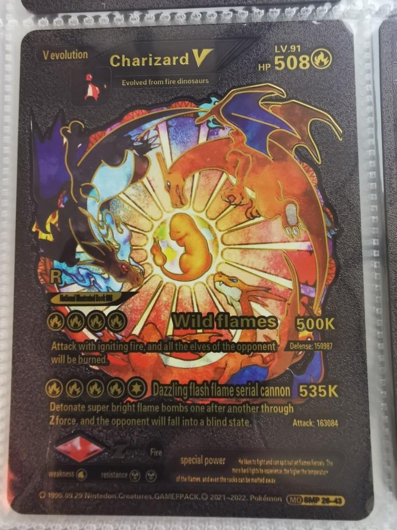 RARE CHARIZARD POKEMON METAL CARDS, Hobbies & Toys, Toys & Games on ...