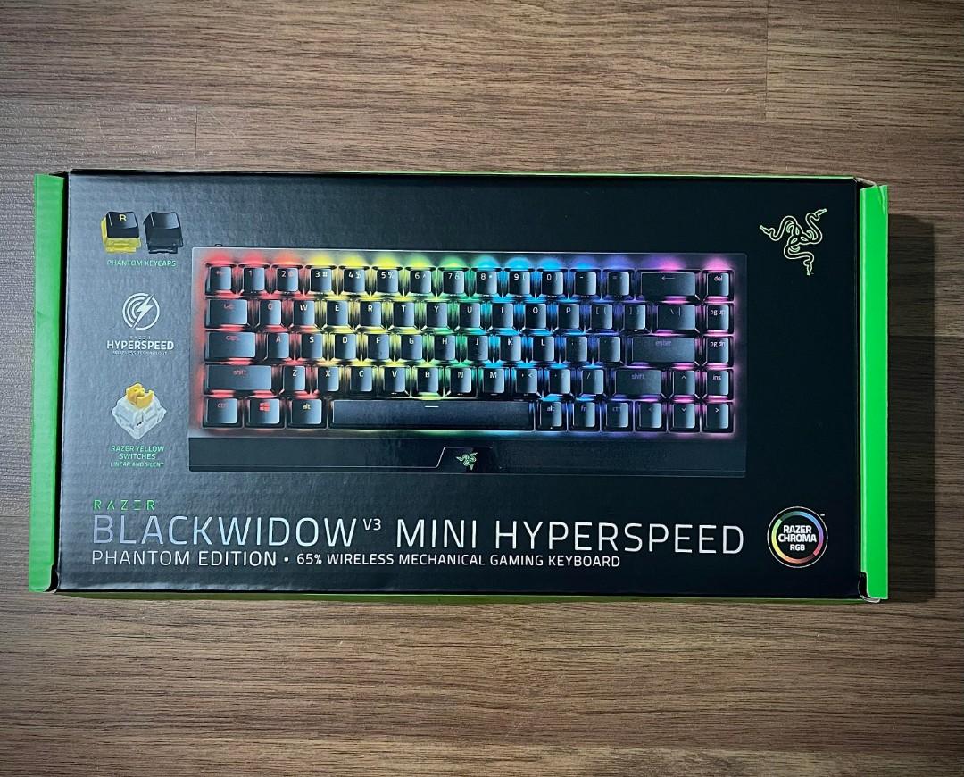 Razer BlackWidow V3 Mini HyperSpeed - Phantom Edition - Yellow Switch ...