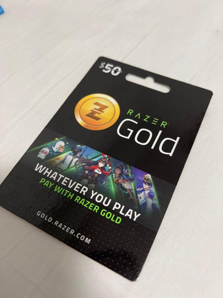 Razer Gold $50, Video Gaming, Gaming Accessories, Game Gift Cards ...