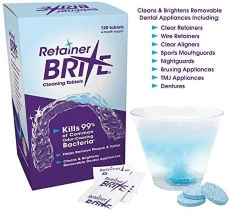 Retainer Brite Cleaning Tablets for Retainers and Dental Appliances ...