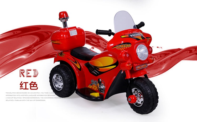 Ride on Toy 3 Wheel Motorcycle for Kids, Battery Powered, Hobbies ...