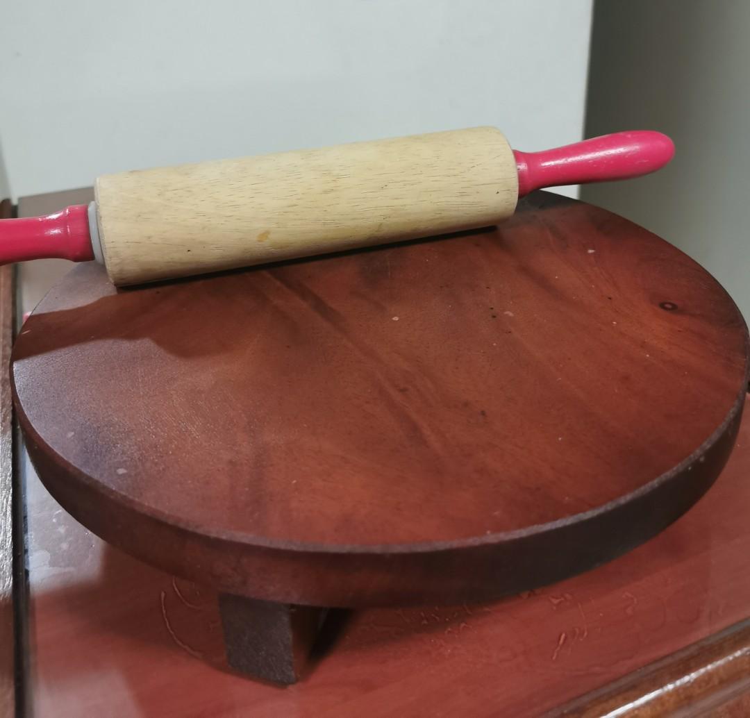 Roti!/Poori press wooden, Furniture & Home Living, Kitchenware ...