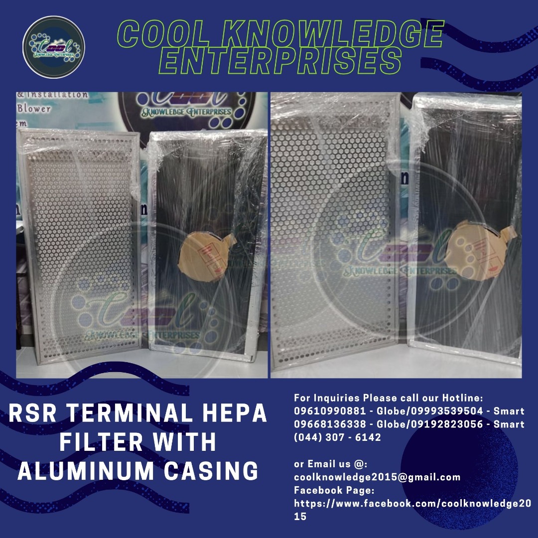 RSR TERMINAL HEPA FILTER WITH ALUMINUM CASING, Commercial & Industrial ...