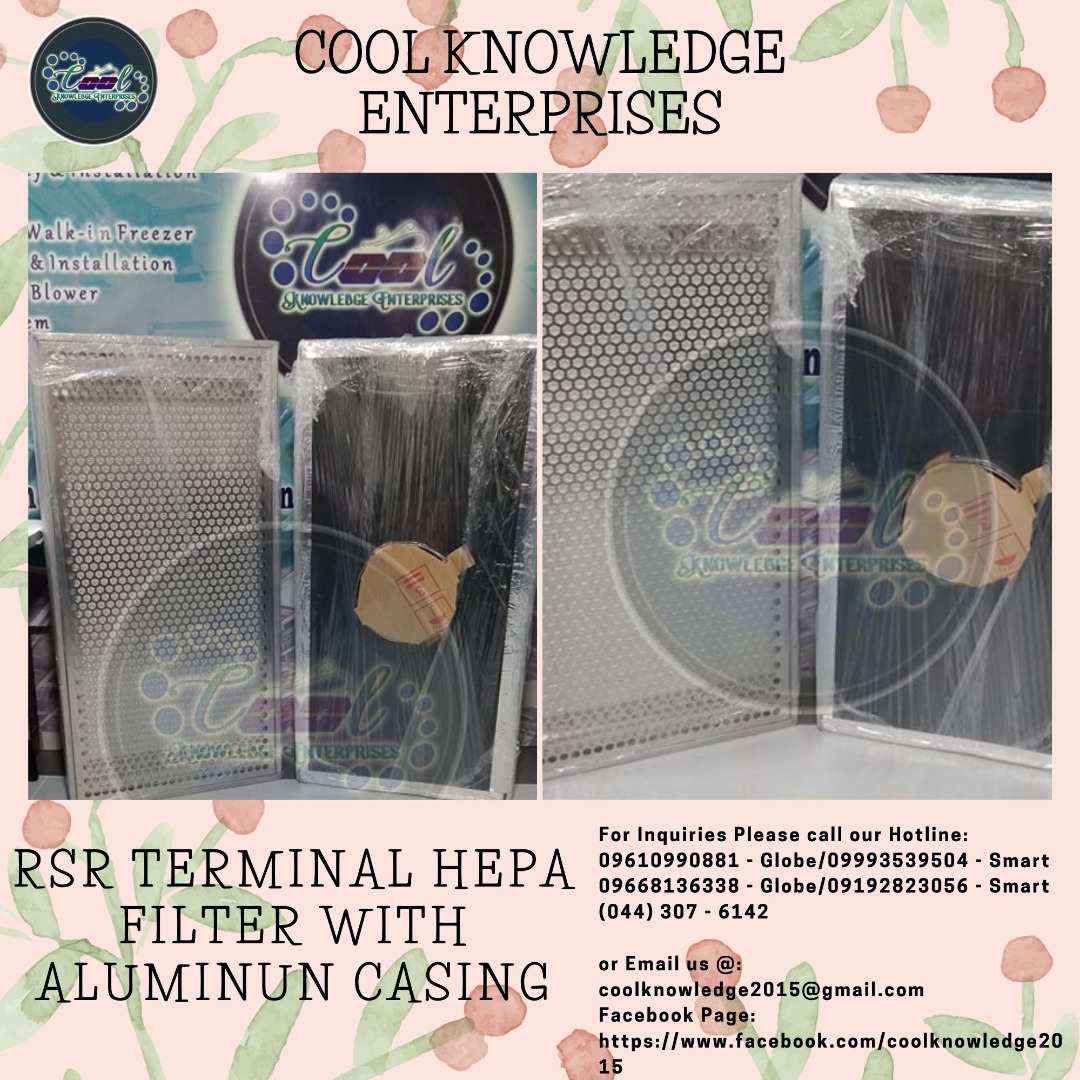 RSR TERMINAL HEPA FILTER WITH ALUMINUM CASING, Commercial & Industrial ...