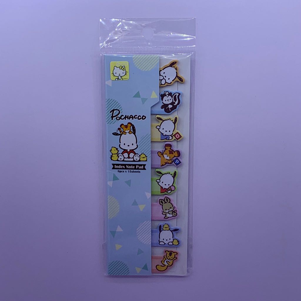 Sanrio PC狗 Pochacco Index Note pad 便利貼 Memo Bookmark 書簽, 興趣及遊戲, 手作＆自家設計 ...