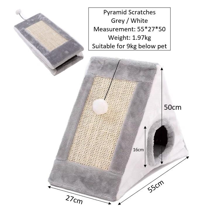 [SG STOCK] Pet Cat Pyramid House Cat Climbing Frame Cat Scratching ...