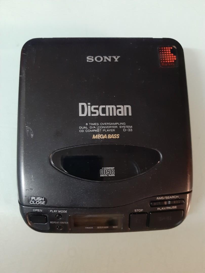 sony d-33 sony discman sony walkman, 音響器材, 可攜式音響設備 - Carousell