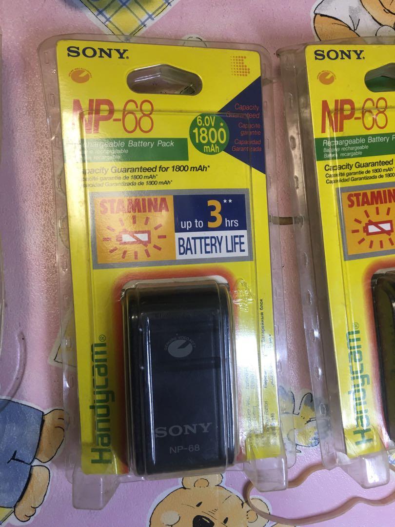 Sony NP-68 Ni Mh battery, 攝影器材, 攝影配件, 電池及充電器 - Carousell