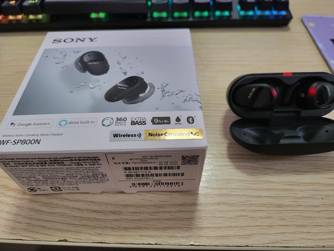 Sony WF-SP800N ANC Waterproof True Wireless Earbuds, Audio, Earphones ...