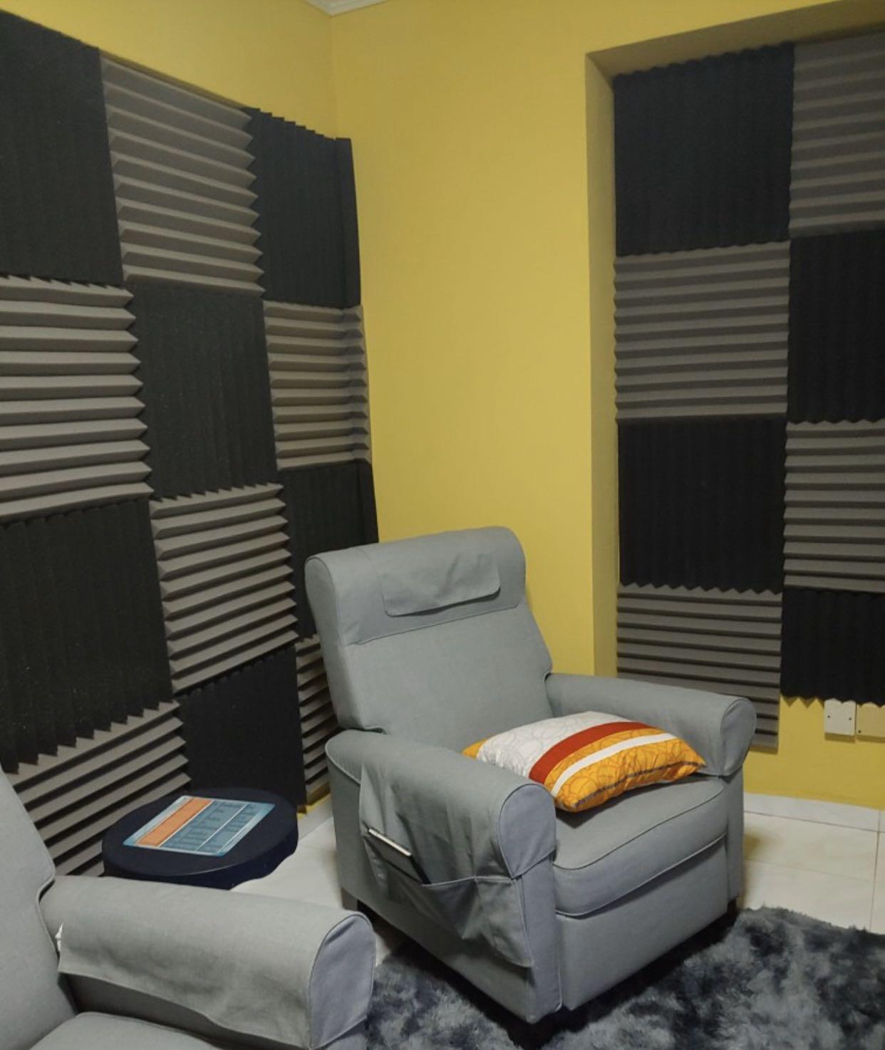 Soundproof Large Thick Wedges Acoustic Foam Sound Proof Sponge Studio ...