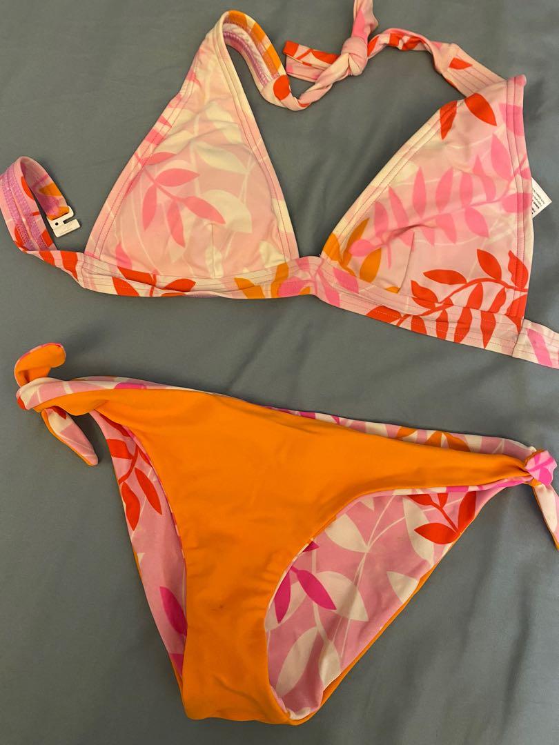 Speedo Two Piece Swimsuit with Reversible Bottom, Women's Fashion ...