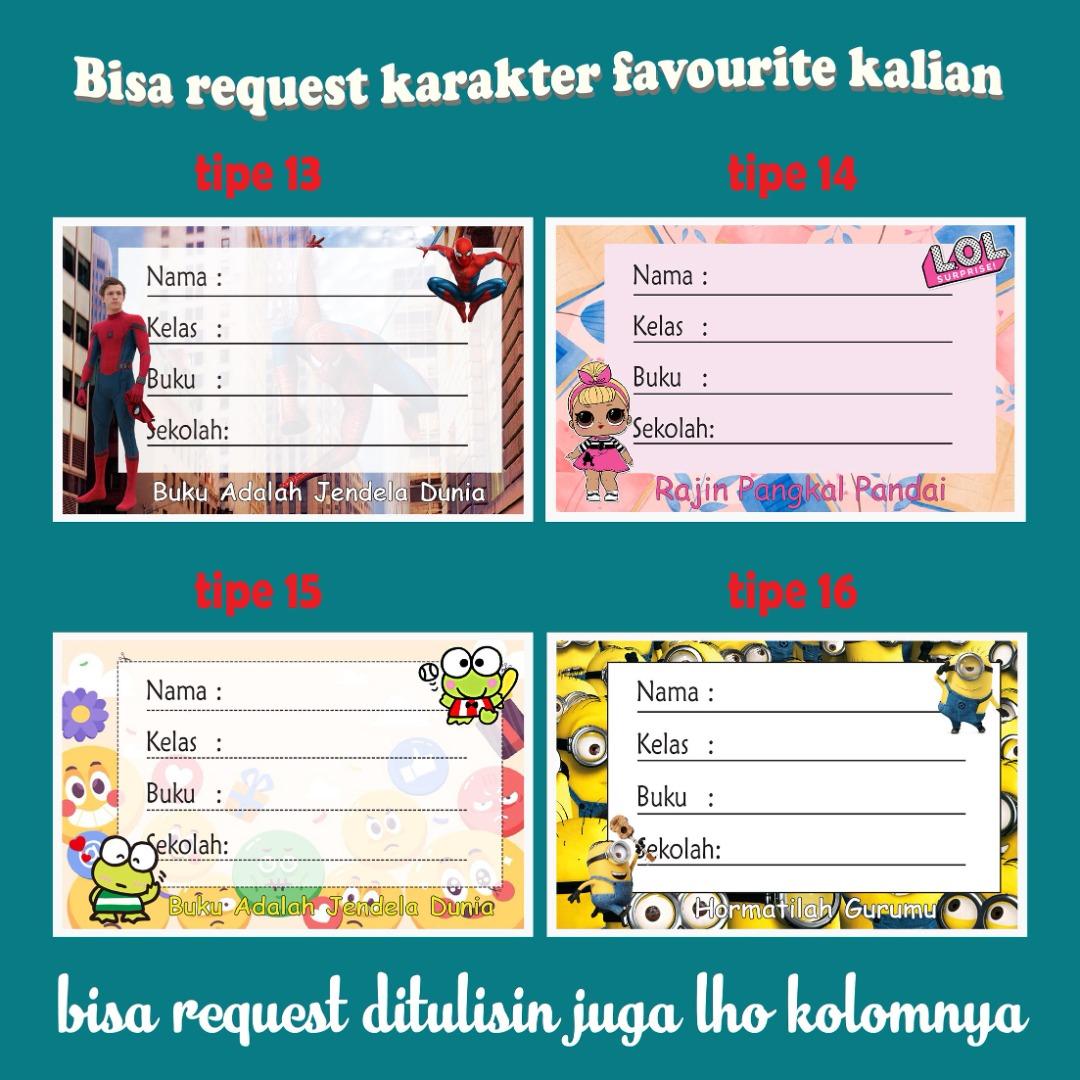 Stiker label nama buku, sekolah, kuliah, kantor murah dan bisa ganti ... Stiker label nama buku, sekolah, kuliah, kantor murah dan bisa ganti ...
