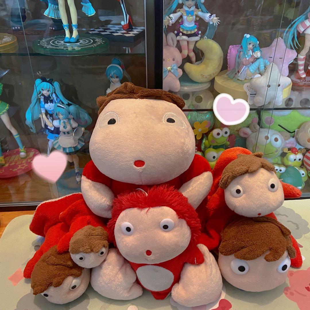 Studio Ghibli Ponyo Plushies set, Hobbies & Toys, Toys & Games on Carousell