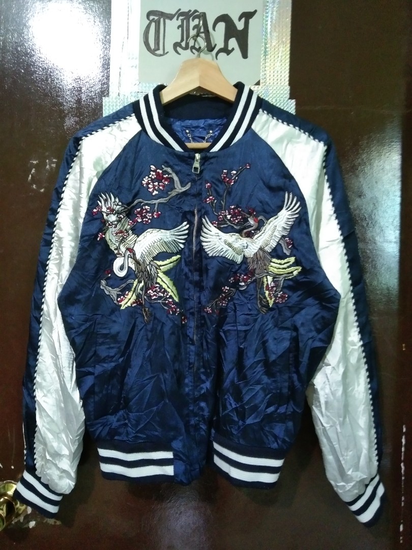 Sukajan satin Varsity Jacket, Men's Fashion, Coats, Jackets and ...
