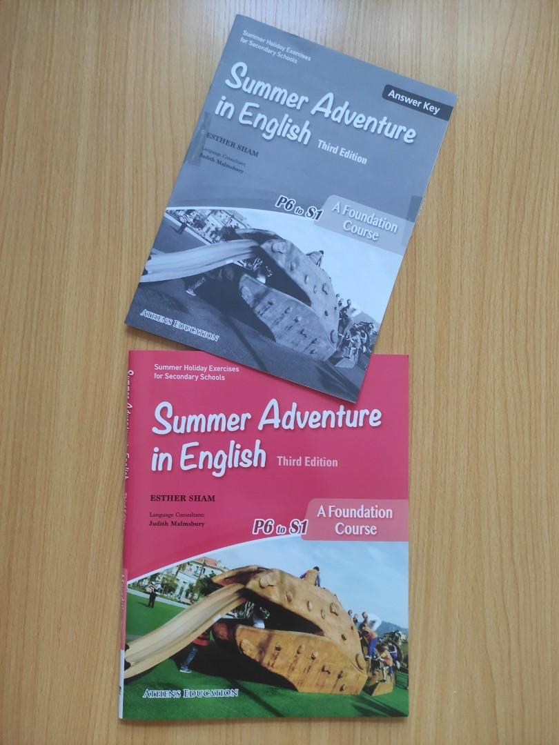 Summer Adventure in English 答案紙 六年級升中一英文暑假作業, 其他, 其他 - Carousell
