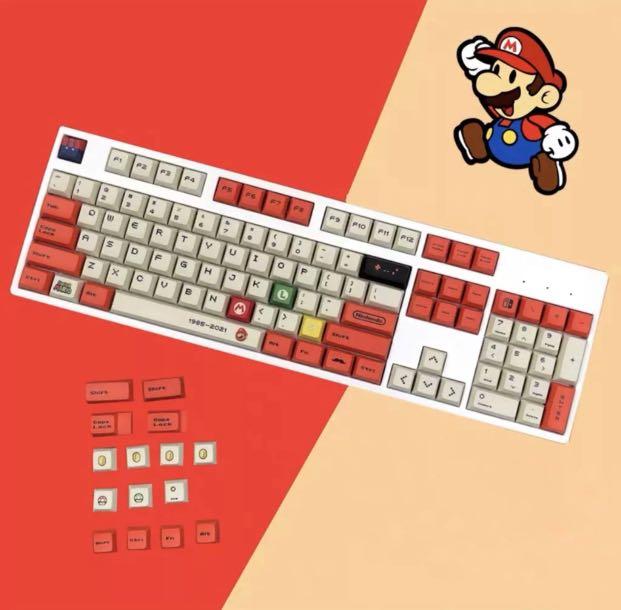 Super Mario Keycaps for Mechanical Keyboards, Computers & Tech, Parts ...