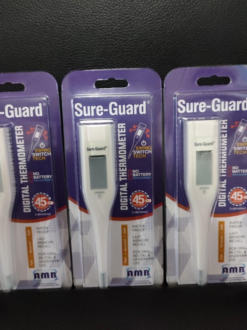Sure-Guard Digital Thermometer, Health & Nutrition, Thermometers on ...