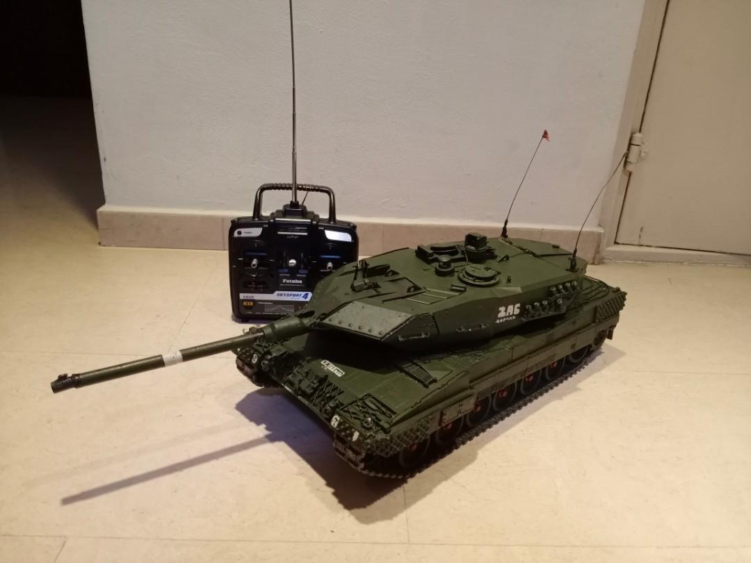 Tamiya Leopard 2A6, 1/16 Scale with DMD Unit and battery, Hobbies ...