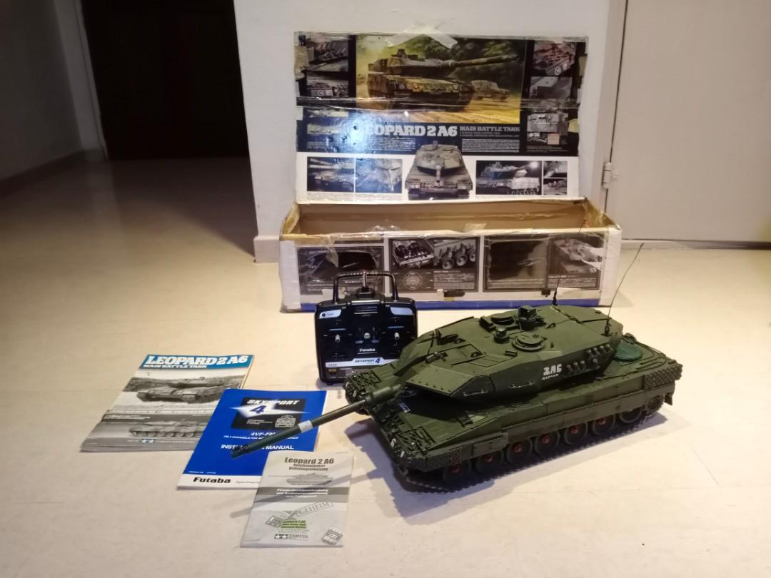 Tamiya Leopard 2A6, 1/16 Scale with DMD Unit and battery, Hobbies ...