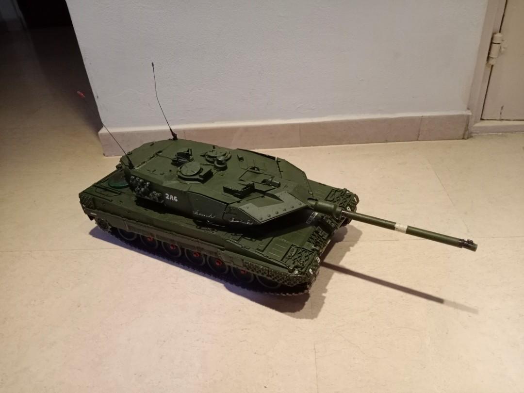Tamiya Leopard 2A6, 1/16 Scale with DMD Unit and battery, Hobbies ...
