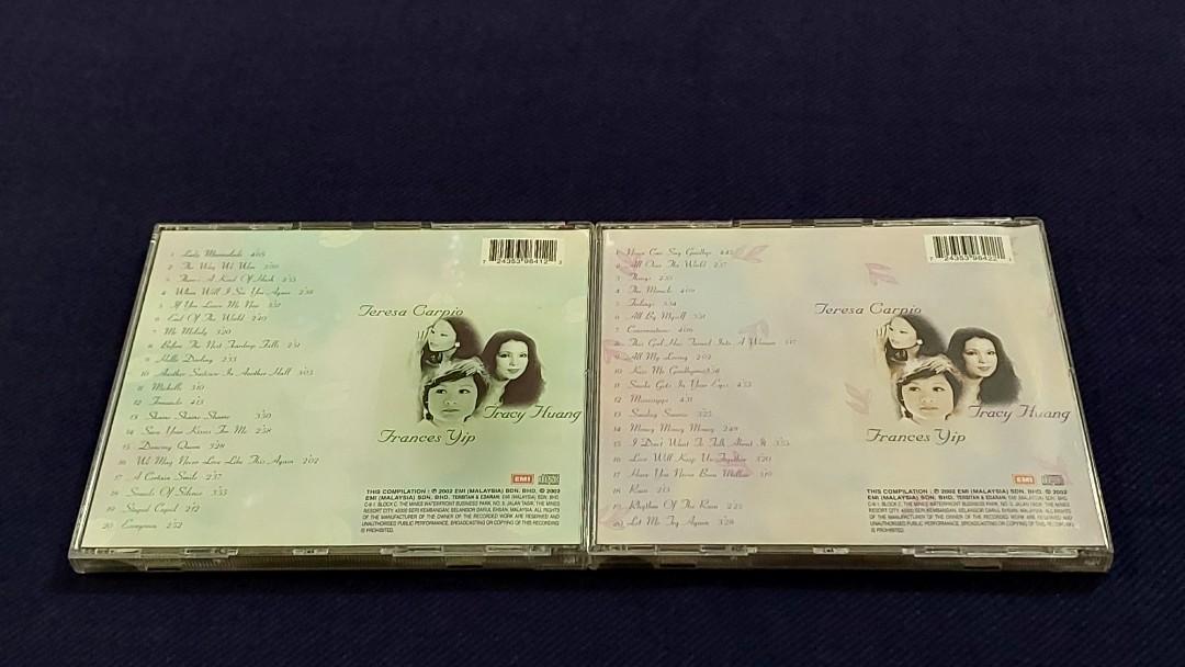 TERESA CARPIO | TRACY HUANG | FRANCES YIP | THE WAY WE WERE 1 & 2 CD EMI 2002, Hobbies & Toys ...