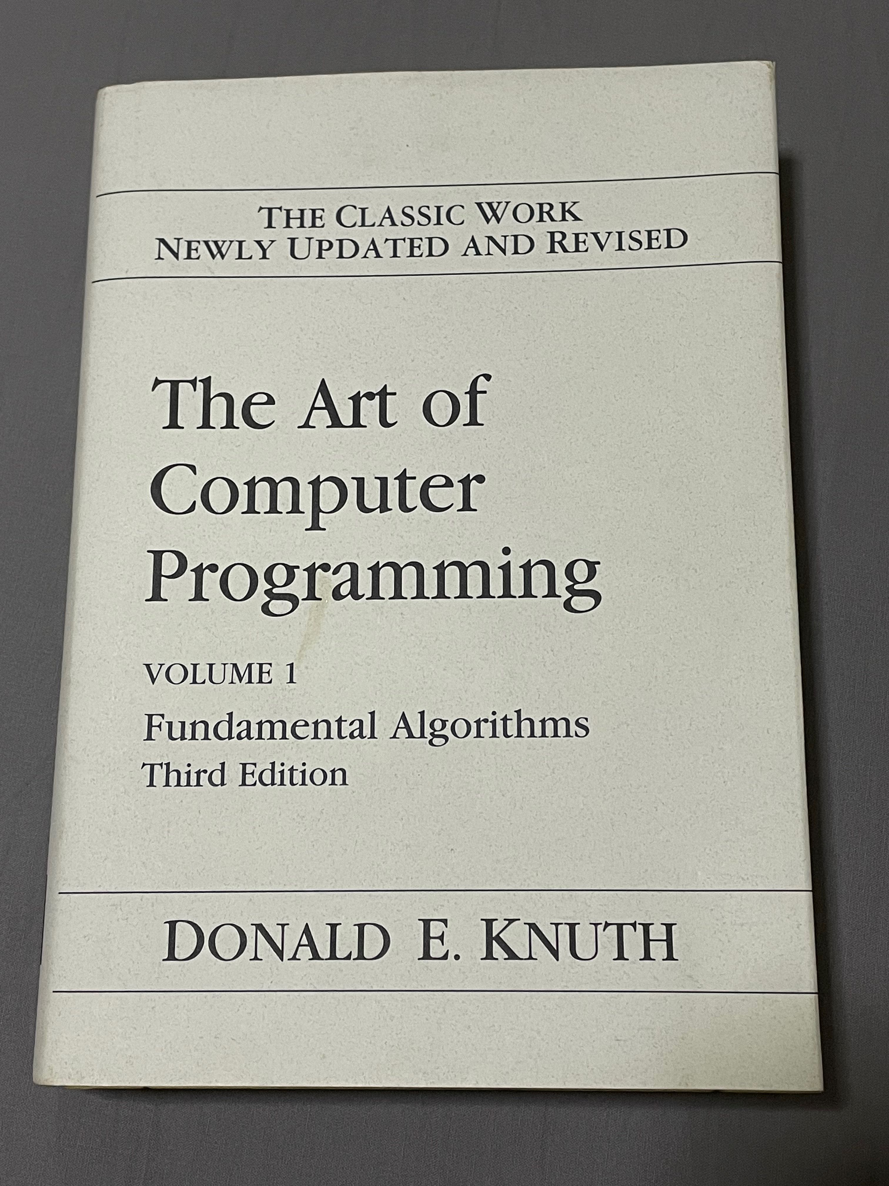 The art of computer programming volume 1, Hobbies & Toys, Books ...