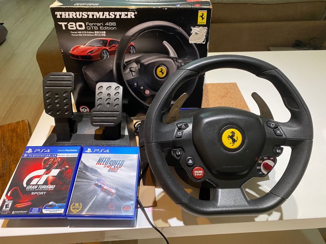 Thrustmaster PS4 Steering Wheel., Video Gaming, Gaming Accessories ...