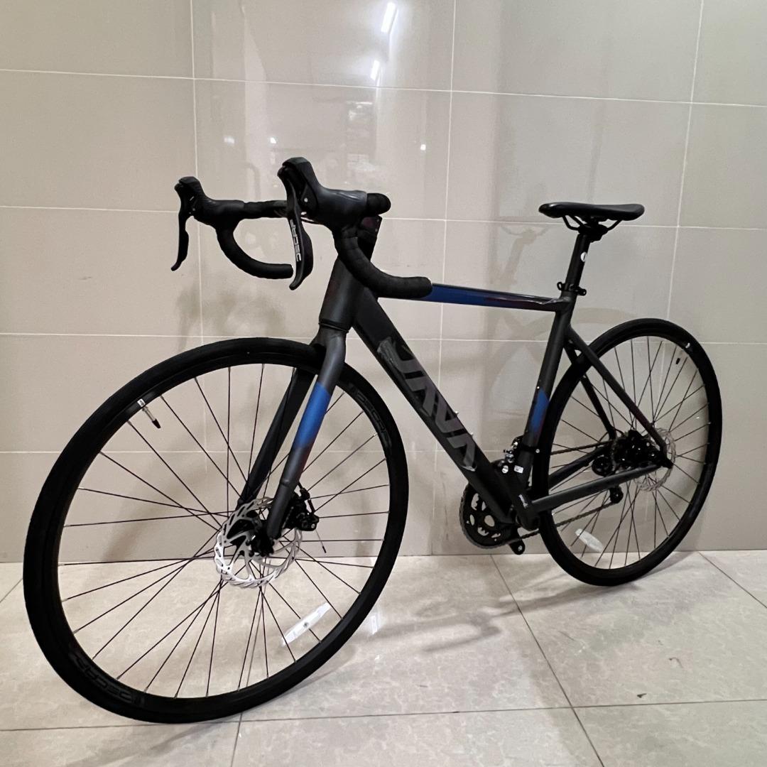 TITANIUM Colour JAVA RONDA DISC Road bike Intergated handlebar Mix 700C ...