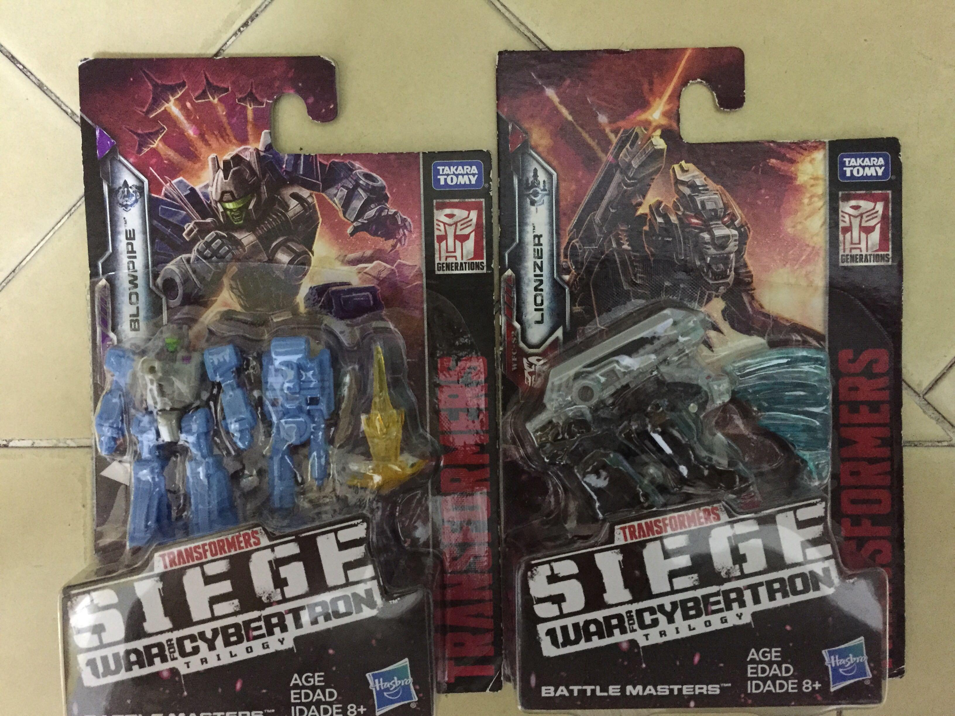 Transformers Siege War for Cybertron Lionizer & Blowpipe Target Battle ...