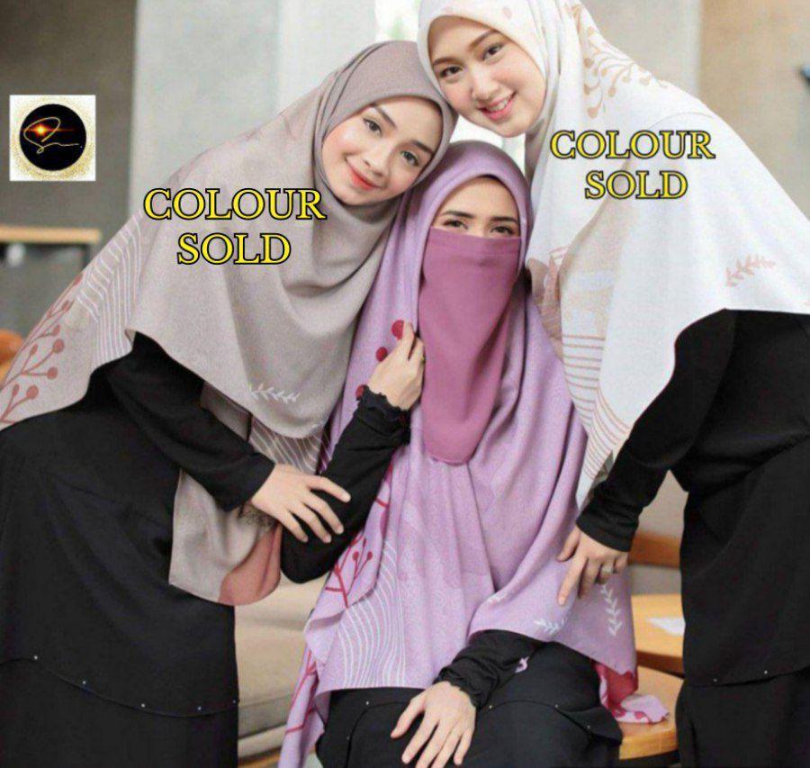 Tudung Labuh Bawal (Square) Cotton Bidang 60', Women's Fashion ...