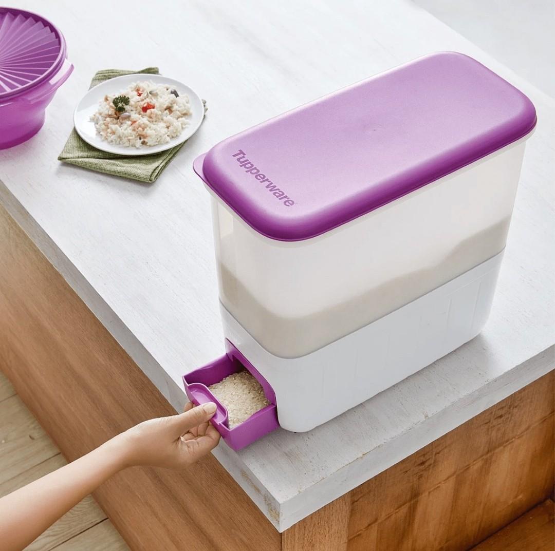 Tupperware Rice Smart Rice Keeper 10Kg, Furniture & Home Living ...