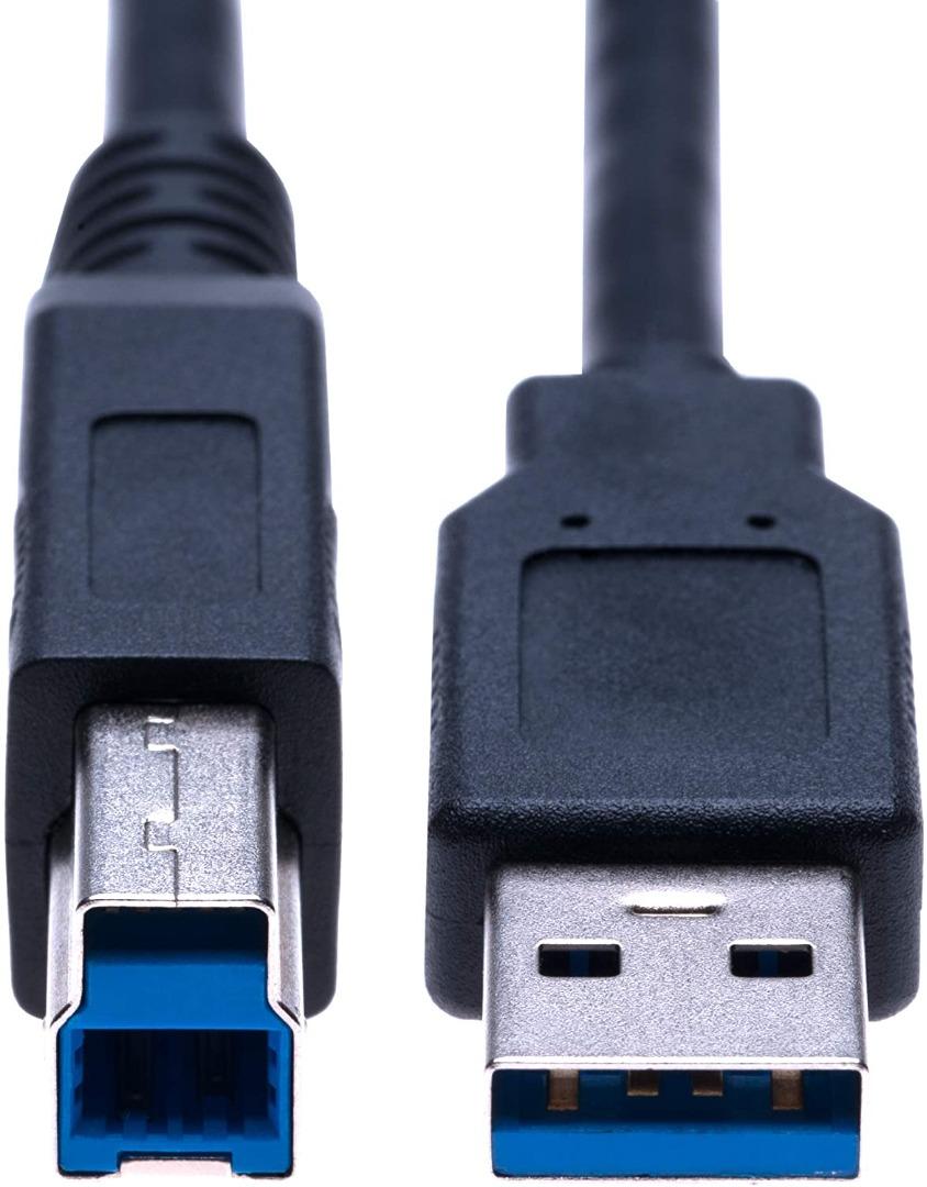 USB 3.0 SuperSpeed Cable A Male to Type B Plug/Adapter Cord for Printer ...