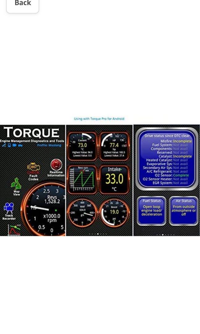 Veepeak Mini Bluetooth OBD II Scanner for Android Only, Auto Check Engine Light Code Reader ...