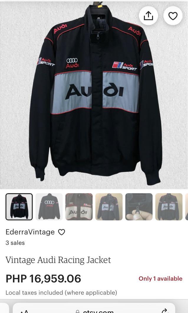 Vintage Audi Racing Jacket, Men's Fashion, Coats, Jackets and Outerwear ...