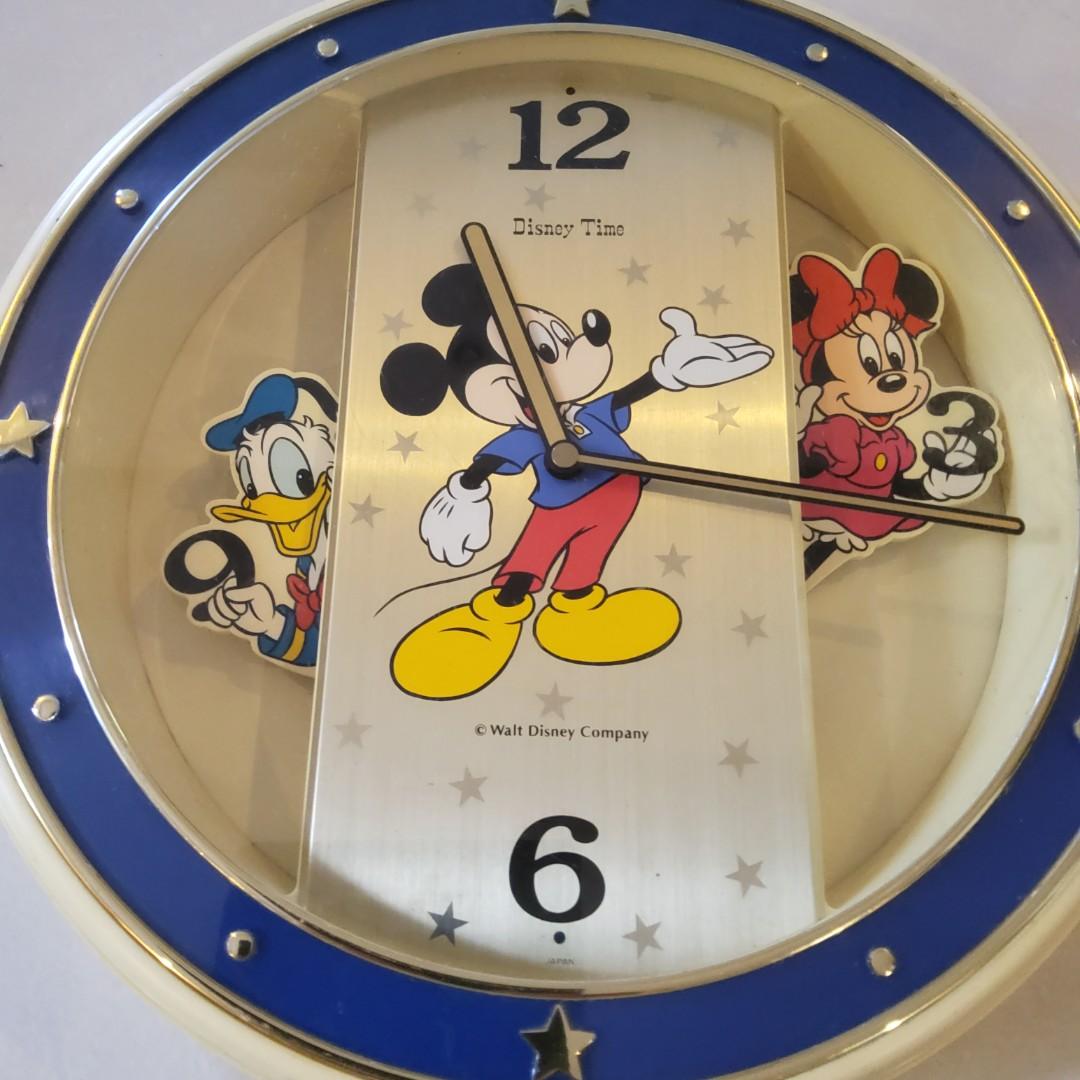 VINTAGE COLLECTIBLE MICKEY MOUSE DISNEY WALL CLOCK. MADE IN JAPAN ...